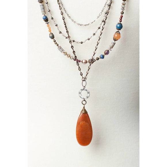 ANNE VAUGHAN | Jewelry | New Anne Vaughan Awaken Leather Multistrand ...